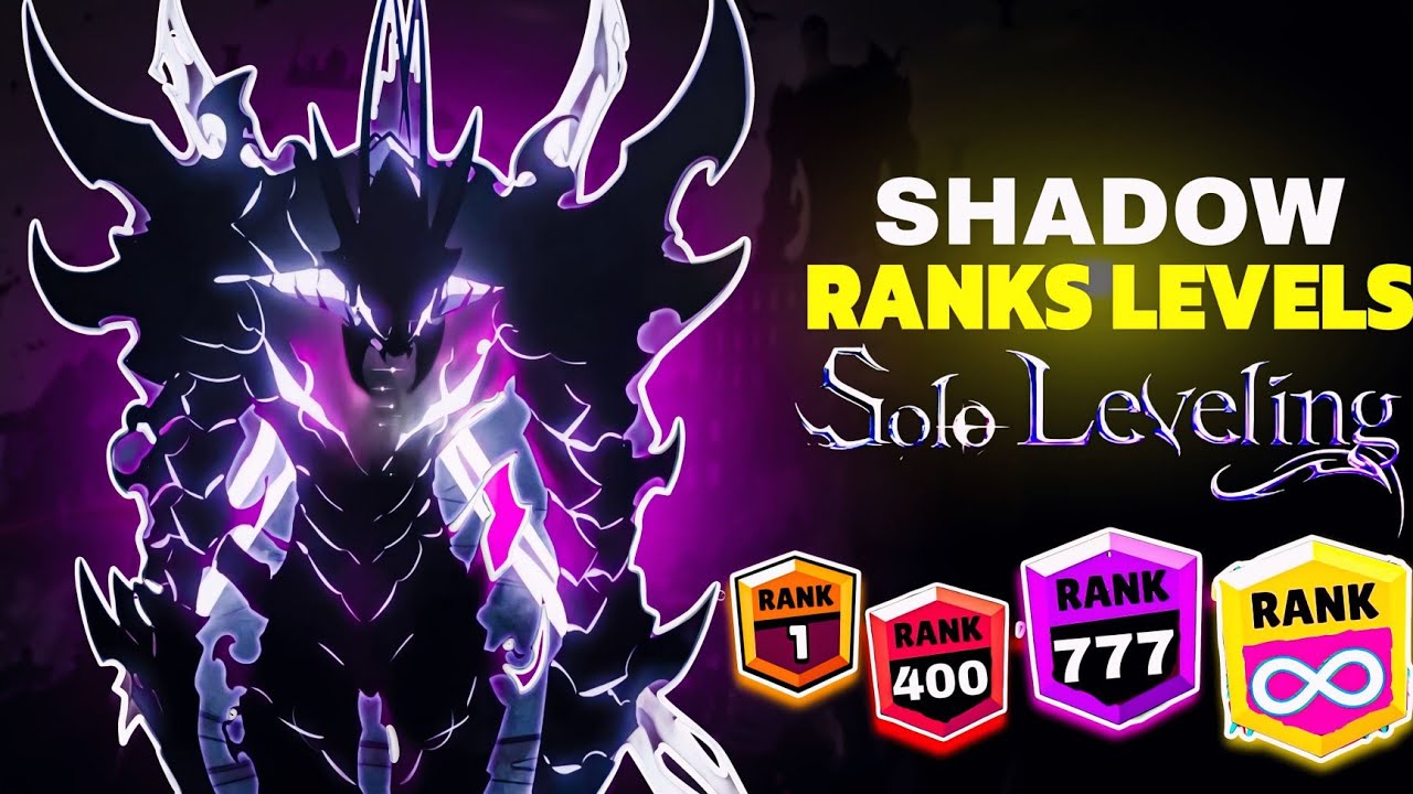 Shadows Ranks 🔥😱 ||Sung Jin-woo || Most Powerful Ranking || Solo ...