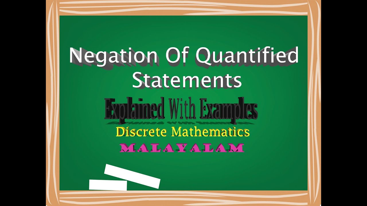 Negation of quantified statements With Examples | Discrete Mathematics ...