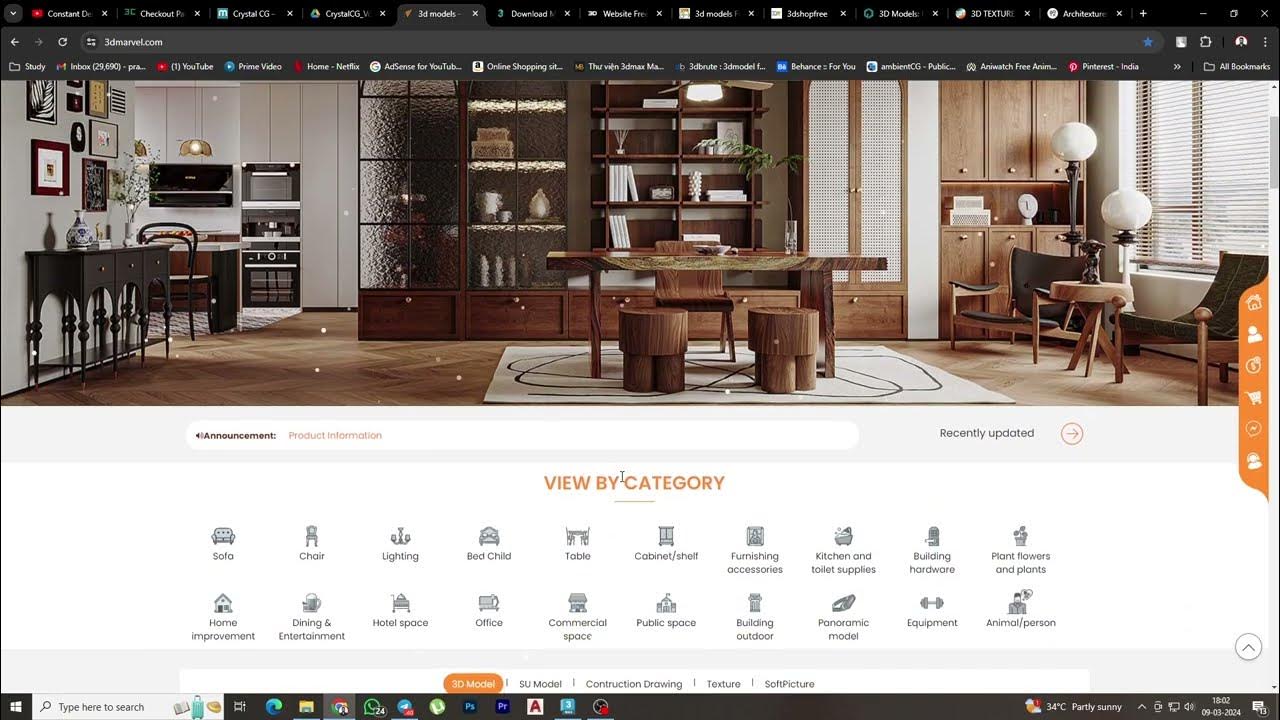 Free 3D Library | Download | 3ds max | Part 3 - YouTube