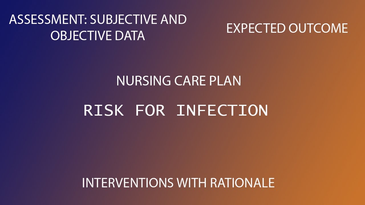 Risk for infection | Nursing care plan | Nursing Diagnosis - YouTube