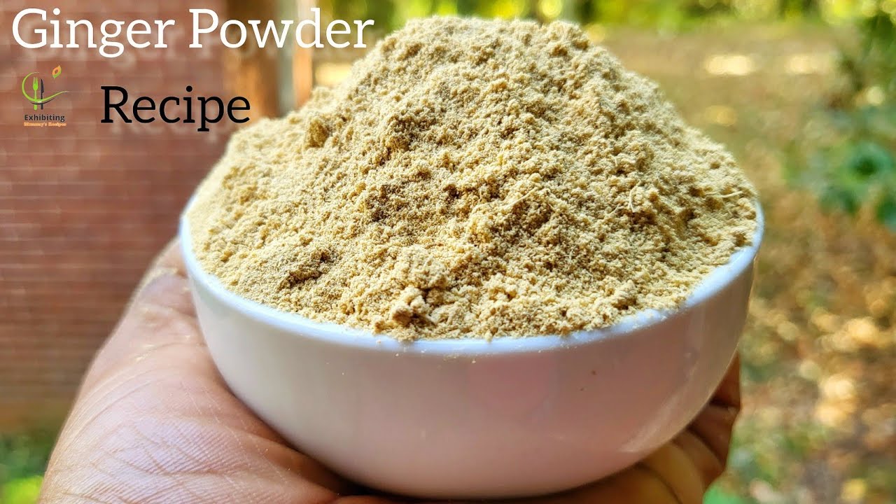 easy ginger powder at home/home made ginger powder. vlogmas Day 2 - YouTube