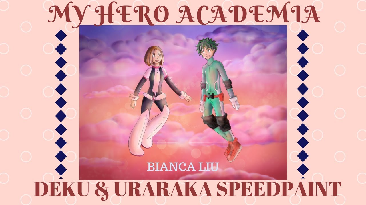 My Hero Academia: Deku and Uraraka Digital Fanart - YouTube