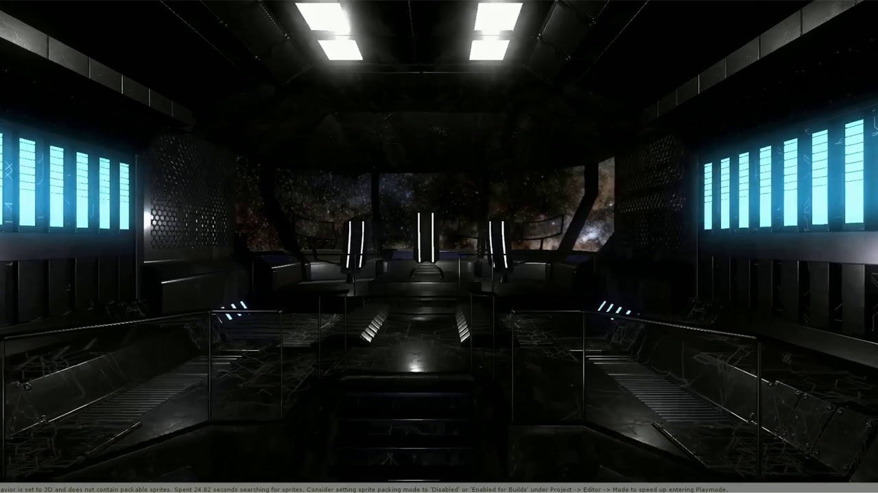 Unity Engine 2018 Scene: Spaceship Command Bridge - YouTube