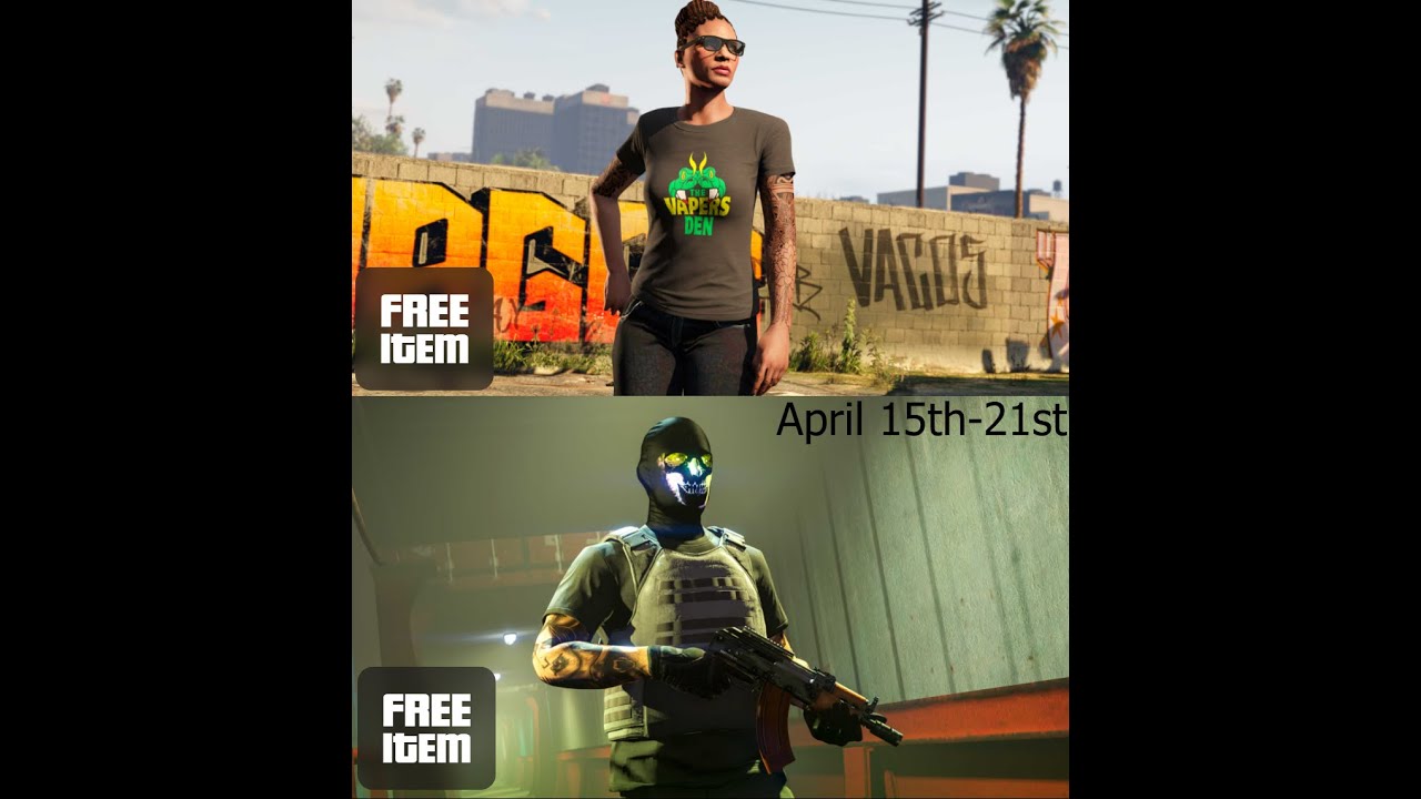 UNLOCK & CLAIM X-RAY EMISSIVE MASK & FREE VAPERS DEN TEE - GTA V ONLINE ...