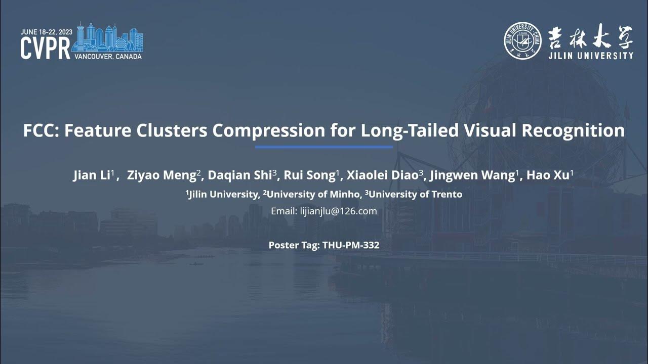 [CVPR 2023] FCC: Feature Clusters Compression for Long-Tailed Visual Recognition - YouTube