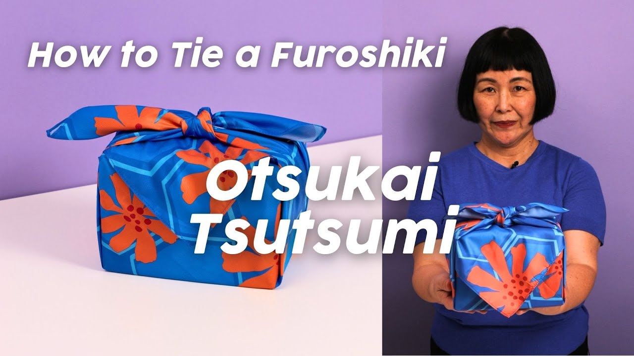 How to Tie a Furoshiki: Otsukai Tsutsumi | Keiko Furoshiki Wrapping ...