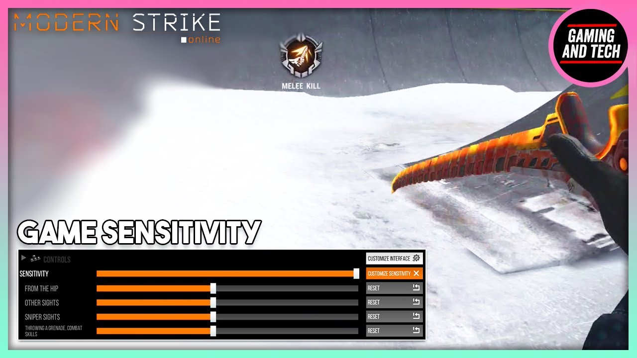 MY GAME SENSITIVITY | Modern Strike Online - YouTube