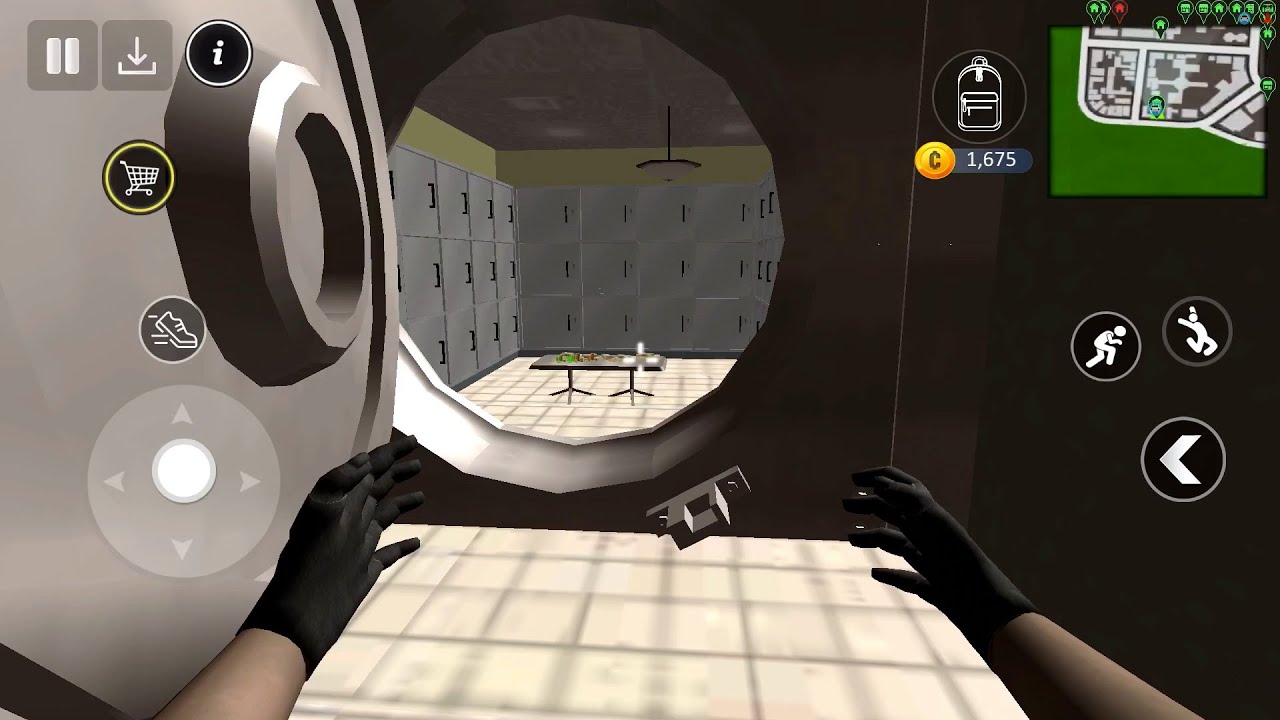 Bank robbery and stealing from houses thief simulator - YouTube