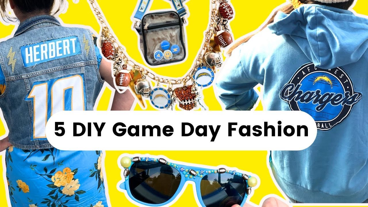 Get Game Day Ready 5 DIY Game Day Fashion Ideas Sewing Jewelry Making ...