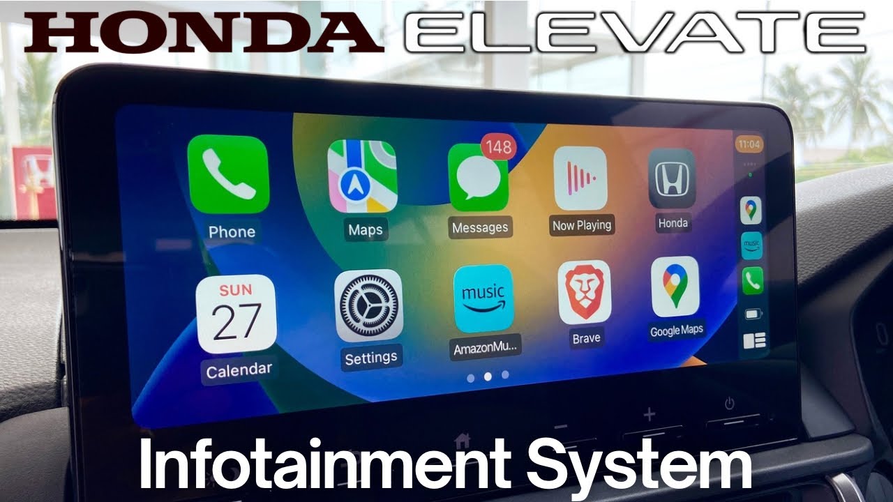 Honda Elevate Infotainment System - Demo & Features - YouTube