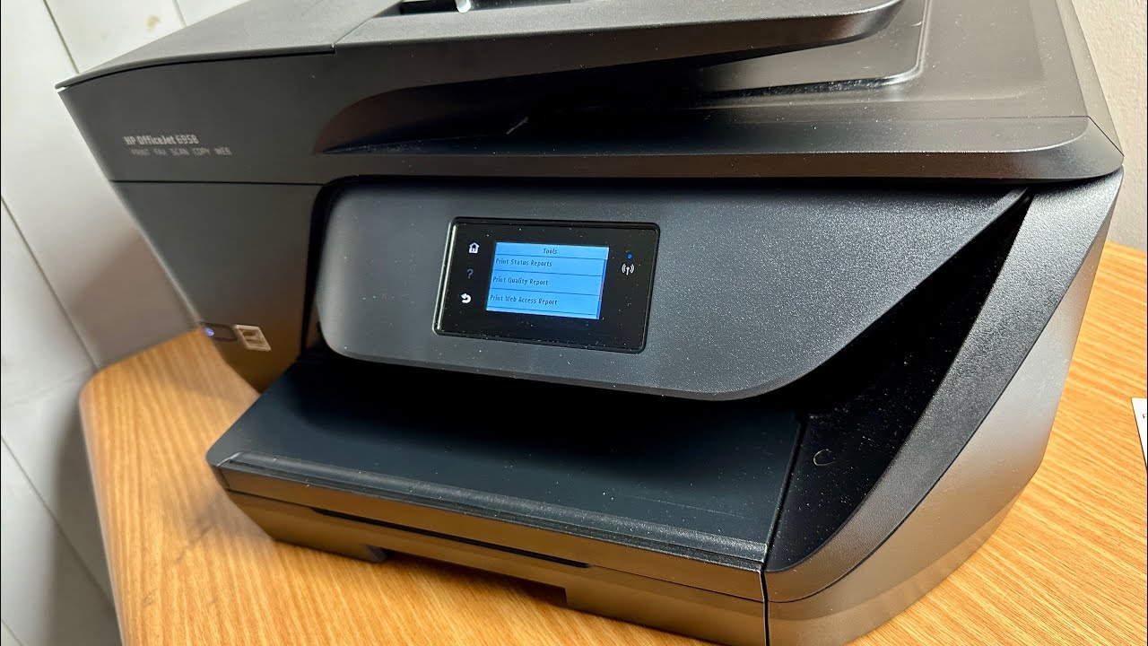 Quick demo HP Officejet Pro 6958 All In One Printer Copy Fax Scan ...