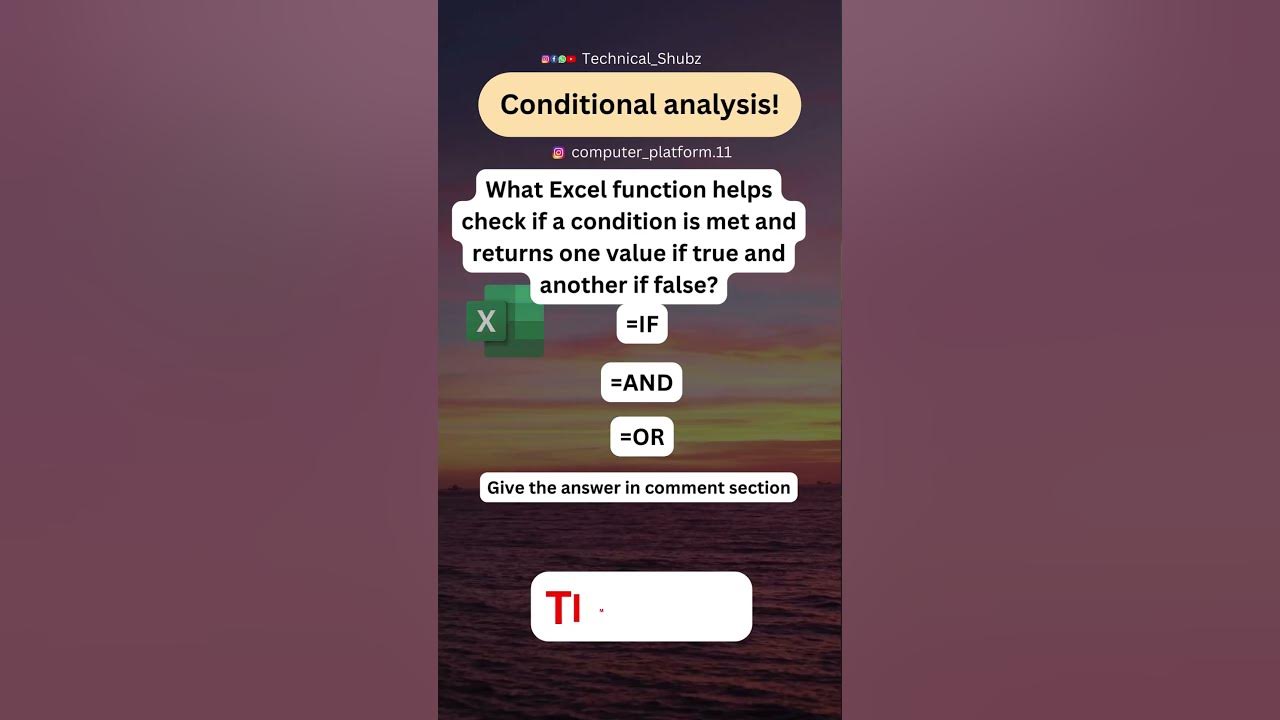 Excel Mastery Conditional Logic With If Function 📊 Excelmastery Iffunction Shorttutorial