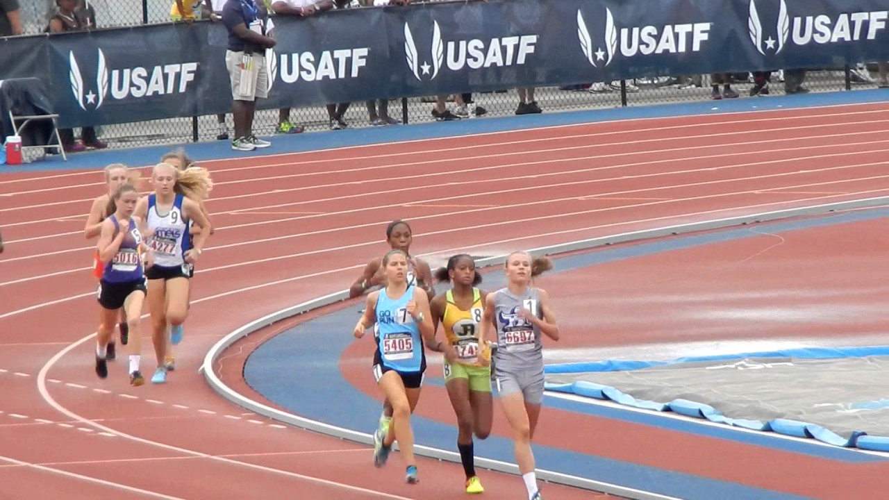 2017 USATF Junior Olympics 13-14 Girls 800 Meter Dash Prelims Heat ...
