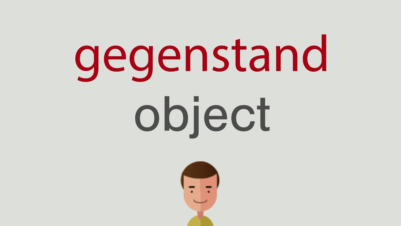 Wie heißt gegenstand auf englisch - YouTube