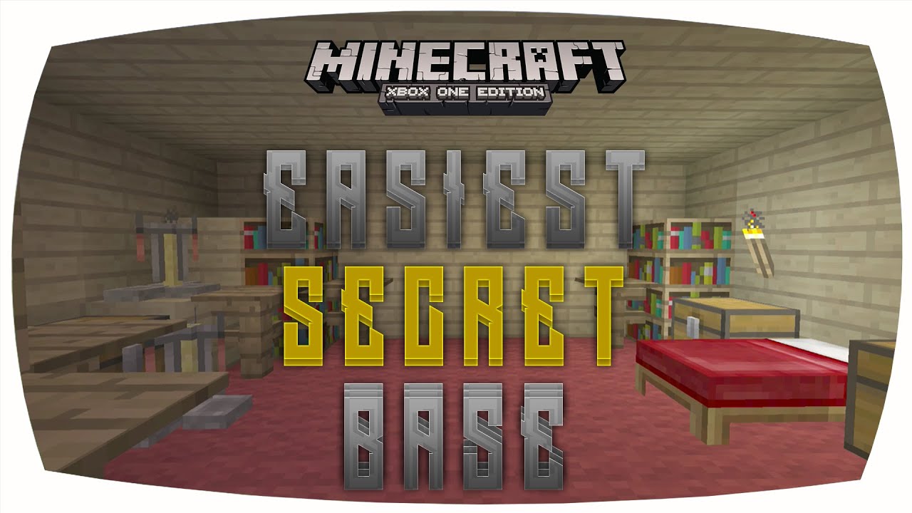 Minecraft Xbox: Easiest Secret Base EVER! [How To/Tutorial] TU30 - YouTube