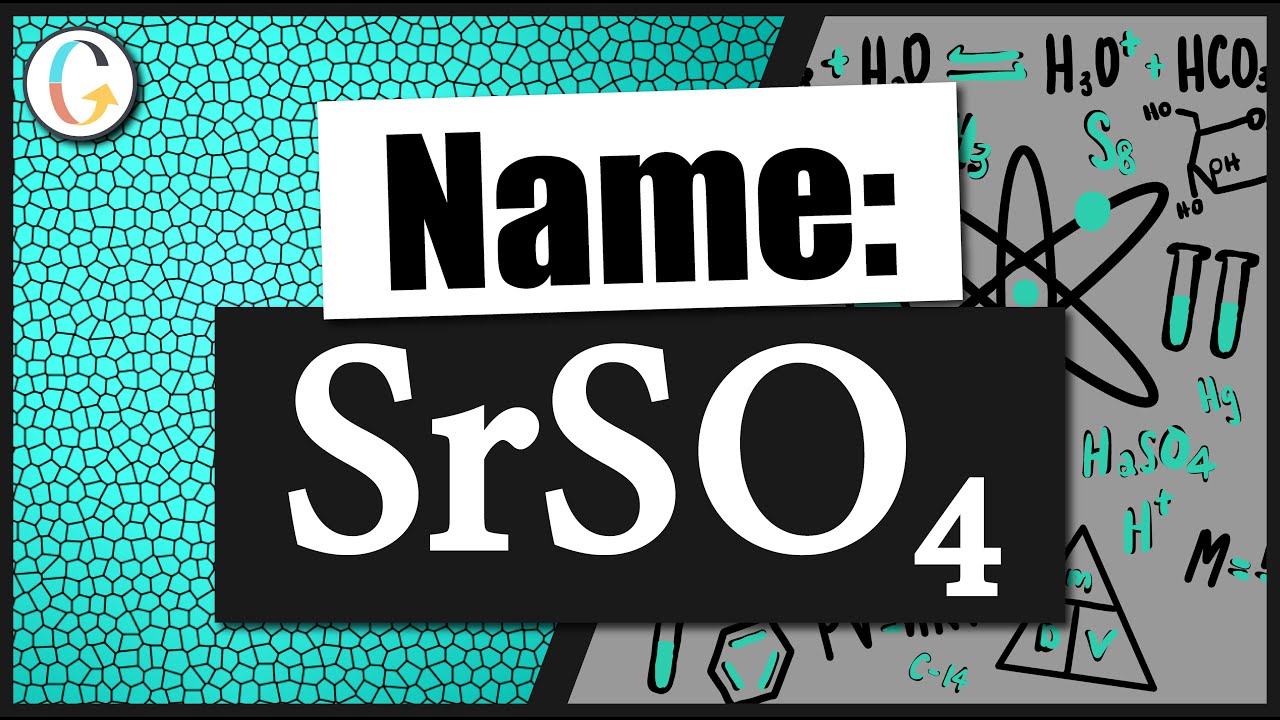 How to name SrSO4 - YouTube