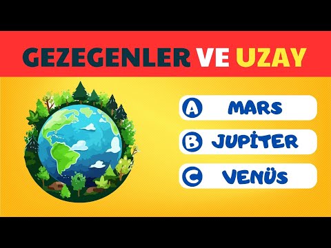 Uzay ve Gezegenler Bulmacası 🌕☄️ Gezegenleri, Uzayı, Dünyayı ve Evreni Ne Kadar İyi Tanıyorsun?