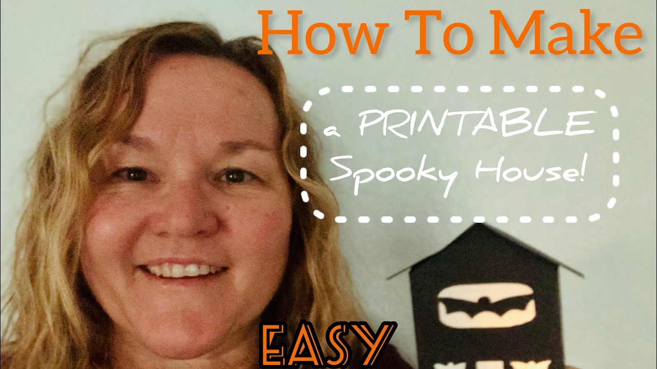 How To Make a Fun & Easy PRINTABLE Spooky House! - YouTube