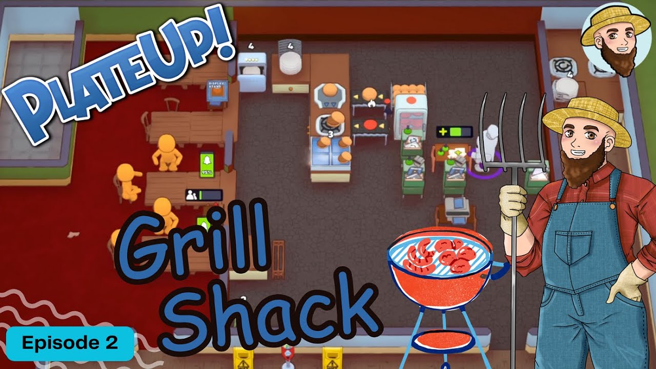 Grill Shack! - *Back to Basics* Solo Play PlateUp! I Part 2 #burger # ...
