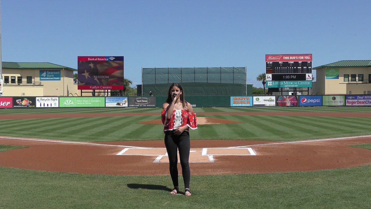 Kaitlyn Performing the National Anthem for the St. Louis Cardinals 3/05 ...