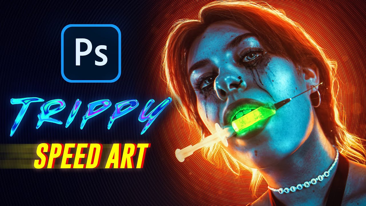 Psychedelic Photo Manipulation | Photoshop Speed Art - YouTube