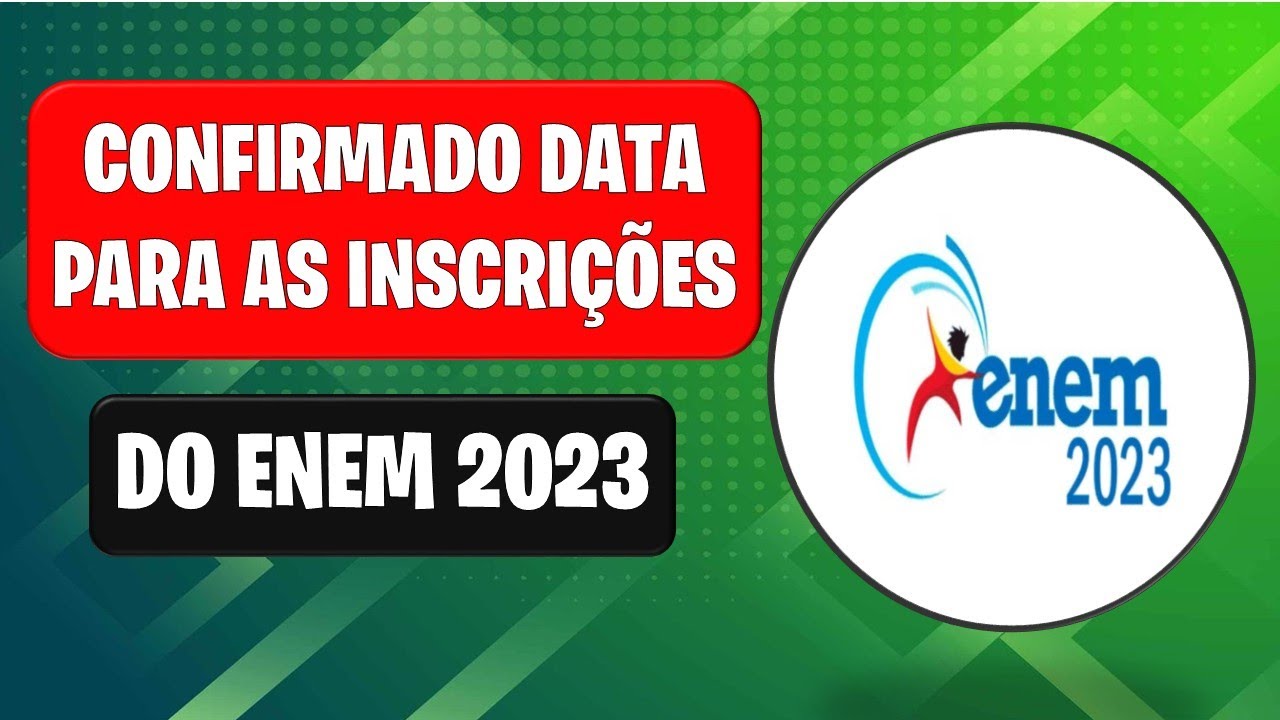 Saiu a data de inscrição para o enem 2023 | Enem | Data confirmada do ...