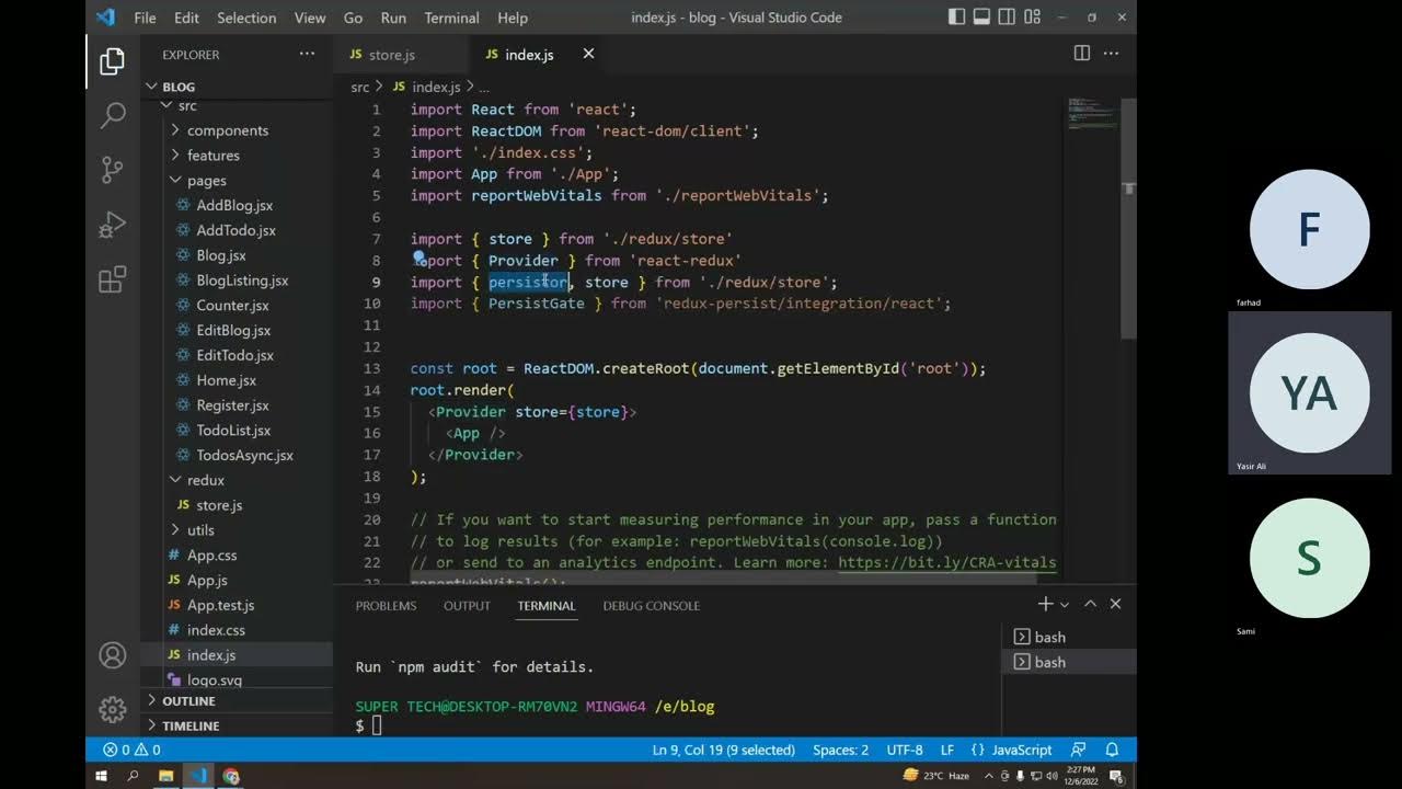 Introduction To Redux Persist How To Persist Redux State Using Redux Persist Youtube