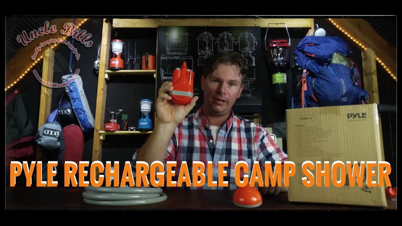 PURE CLEAN PYLE RECHARGEABLE CAMP SHOWER REVIEW - YouTube