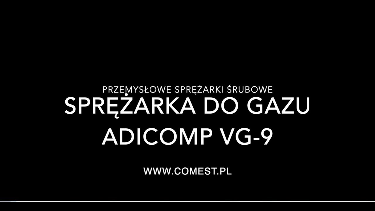 Sprężarka do gazów - Kompresor gazowy Adicomp VG-9 | COMEST - YouTube