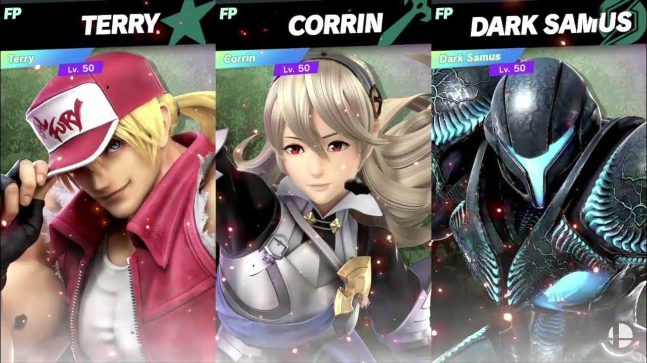Super Smash Bros Ultimate Amiibo Fights – 11pm Finals Terry vs Corrin vs Dark Samus - YouTube