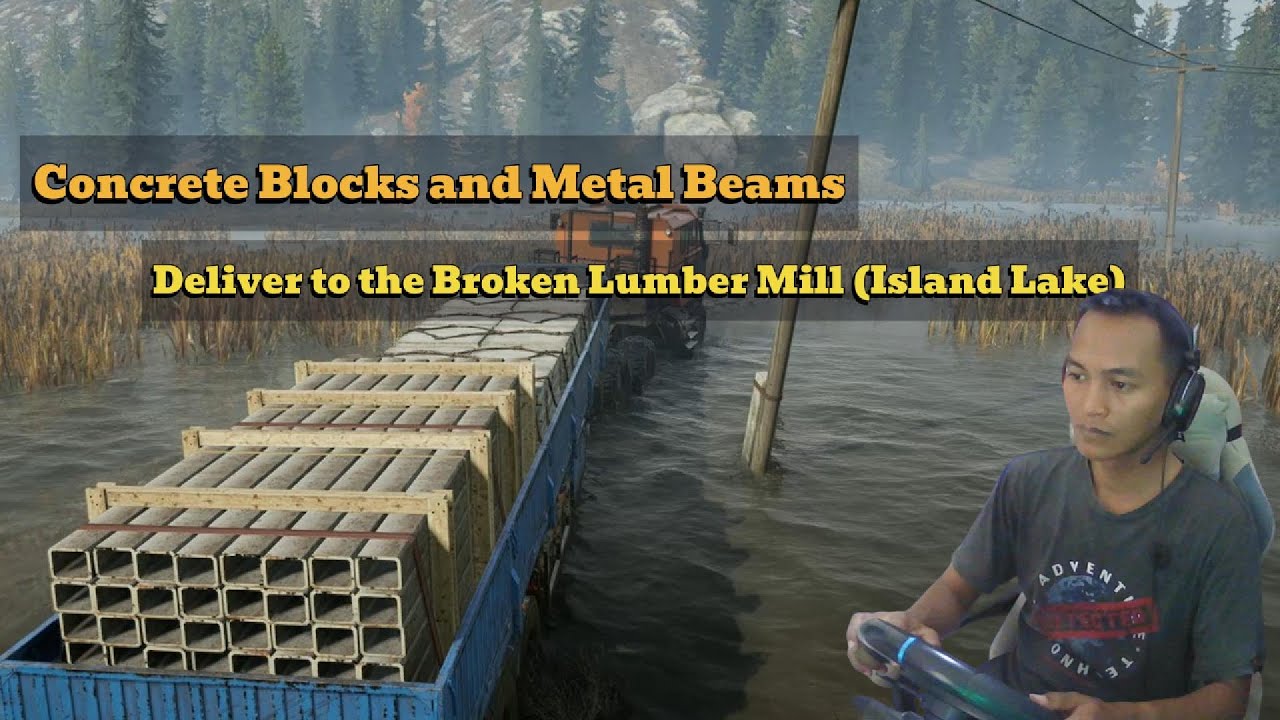 Snowrunner : Concrete Blocks and Metal Beams Deliver to the Broken ...