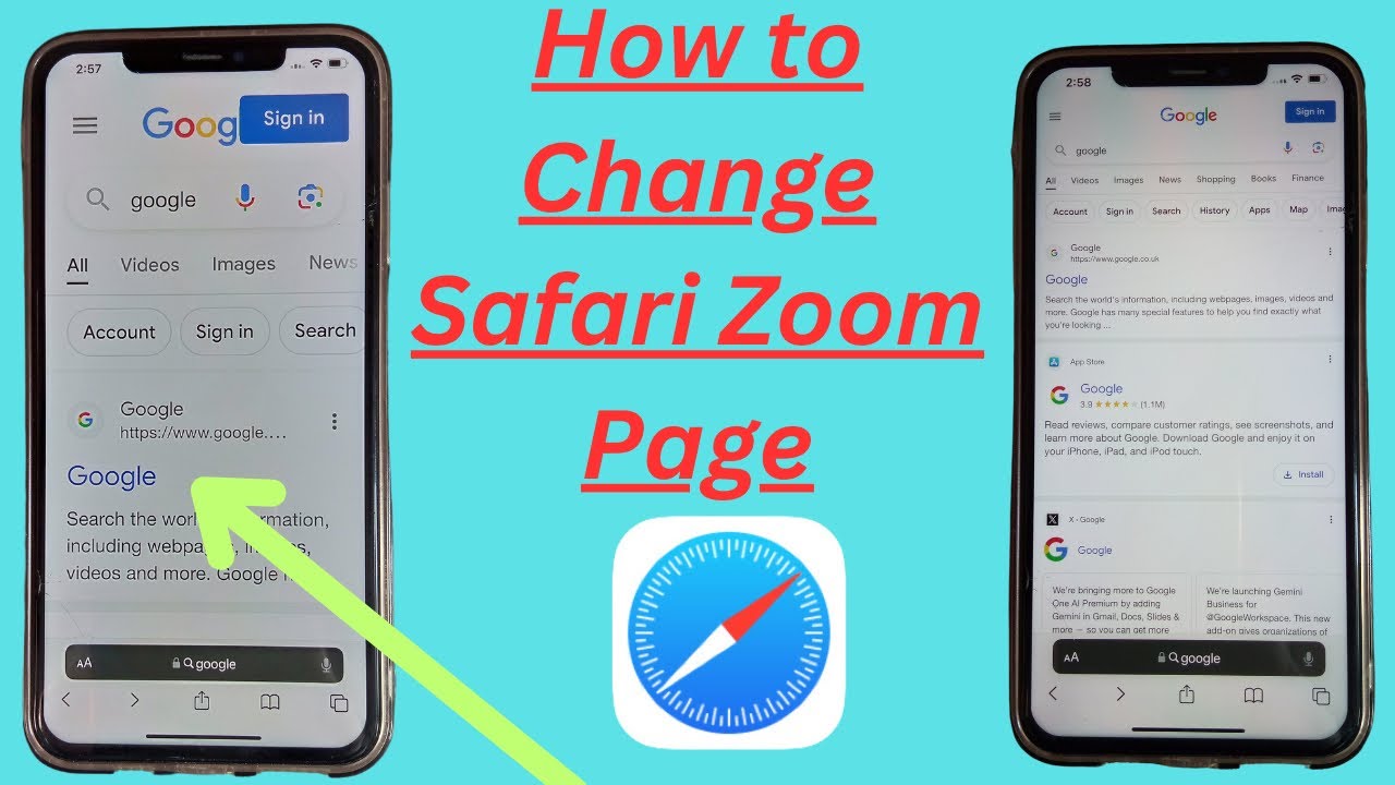 How to Set the Safari Page Zoom to Larger : Smaller Size on all ...