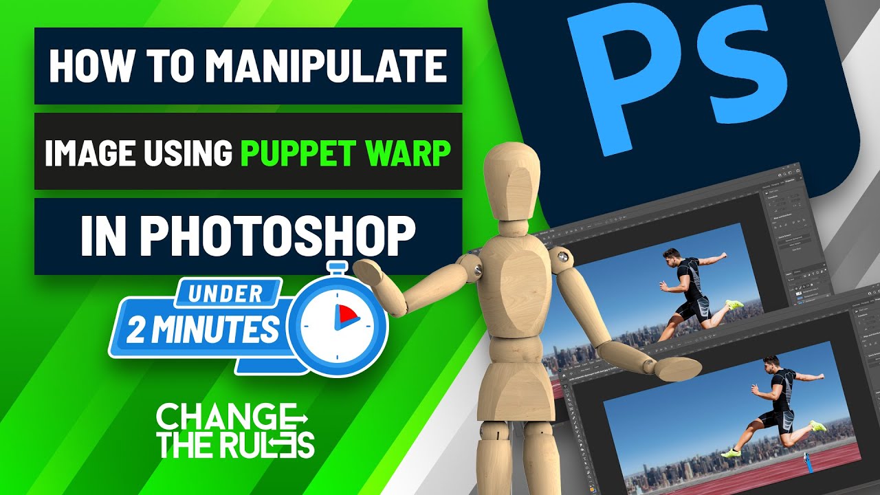 How To Manipulate Image Using Puppet Warp In Photoshop - YouTube