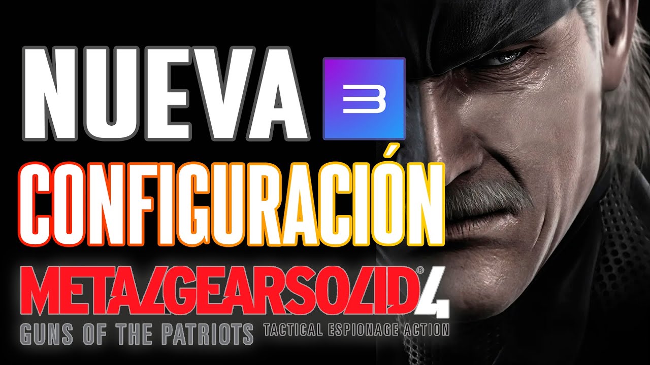 COMO CONFIGURAR METAL GEAR SOLID 4 para PC | RPCS3 - YouTube