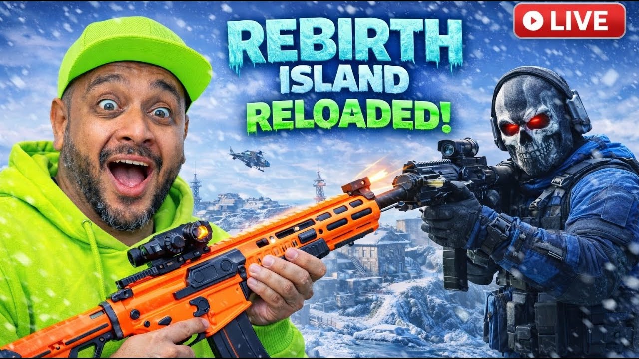 WARZONE LIVE 🔴 Rebirth Island Winter | Neon Orange Loadout vs Sweaty ...