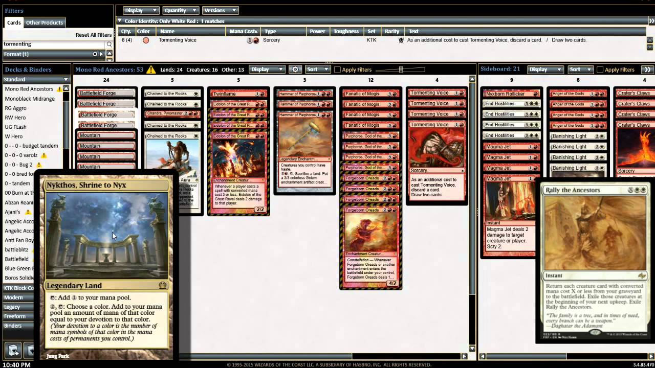 Fate Reforged Brews Rally the Ancestors Red Devotion Standard Magic the ...
