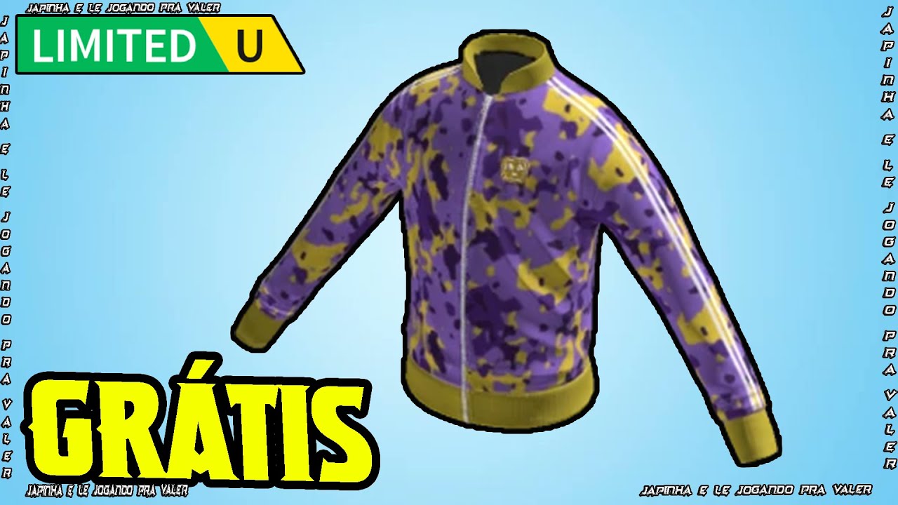 Camo Tracksuit Jacket - Roxo e Amarelo Limited UGC GRÁTIS NO ROBLOX ...