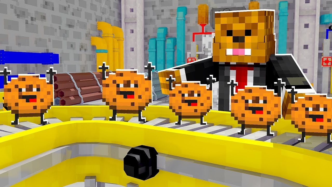 I Made The ULTIMATE COOKIE FACTORY In Minecraft Cookie Camp! - YouTube