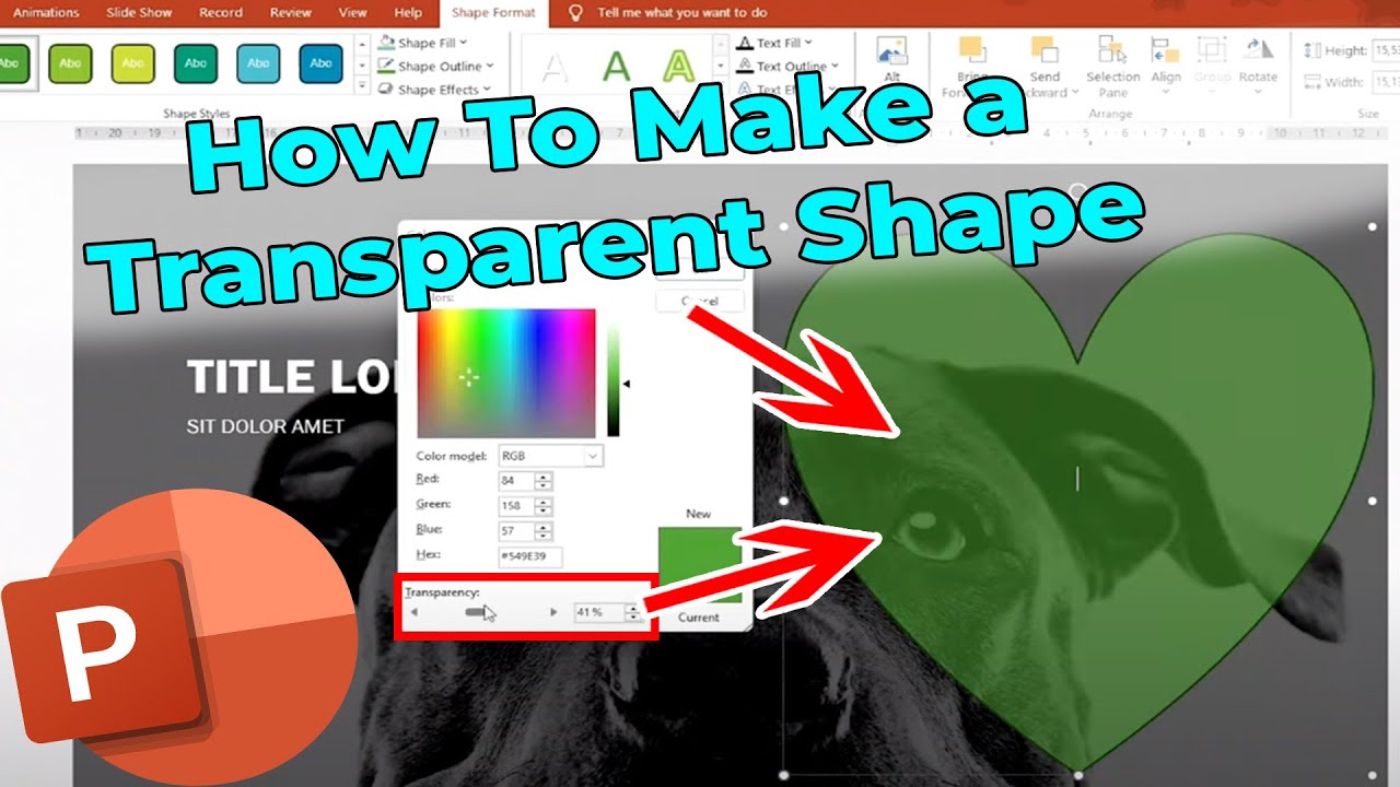 How To Make A Shape Transparent In PowerPoint YouTube How To Make A Shape Transparent In PowerPoint YouTube