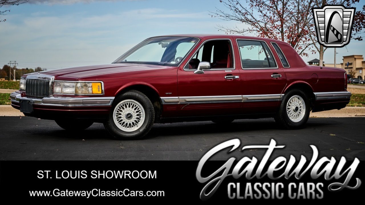 1990 Lincoln Town Car Gateway Classic Cars St. Louis #9221 - YouTube