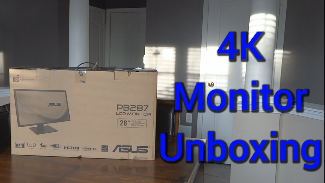 ASUS PB287Q 4K Monitor Unboxing - YouTube