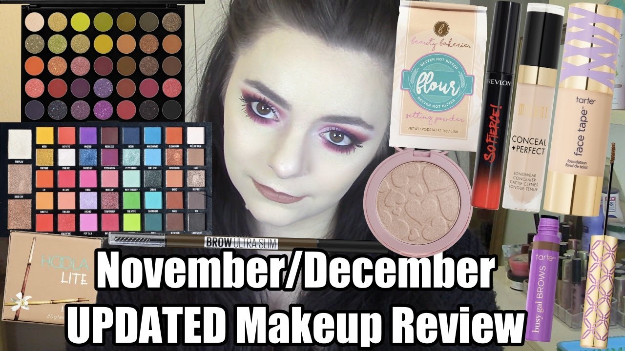 November/December UPDATED Makeup Review - YouTube