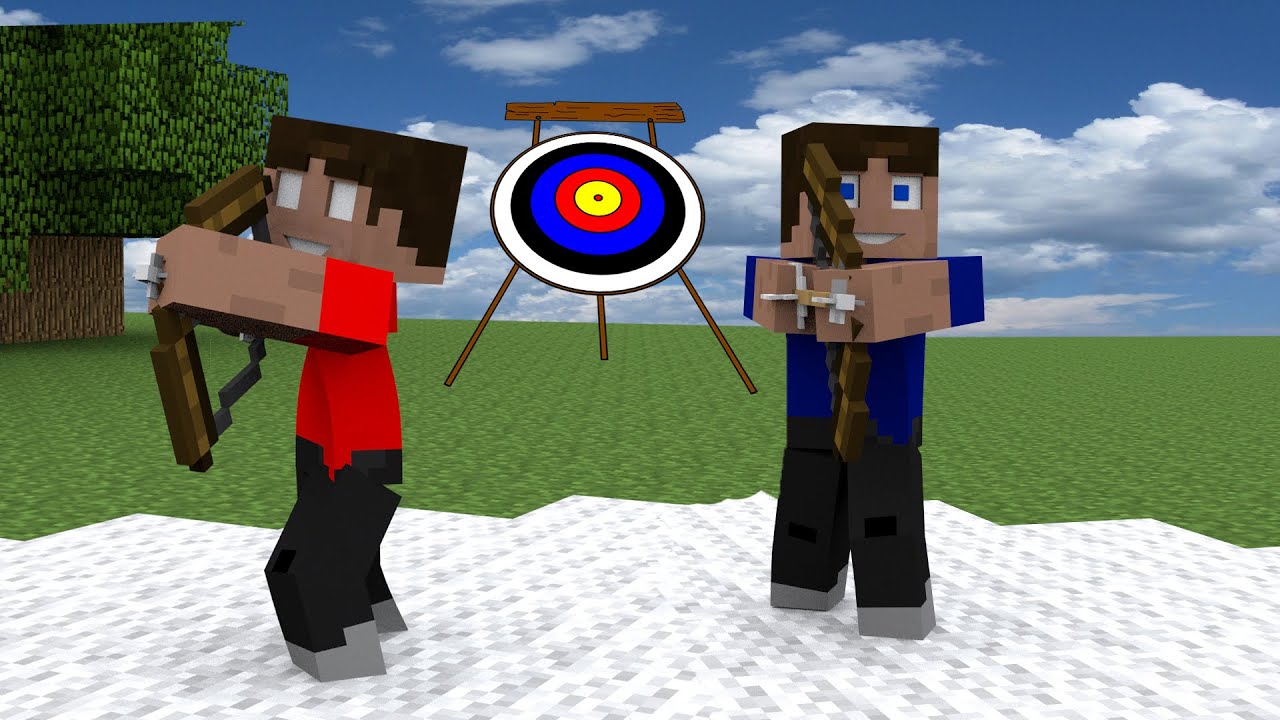 Camp Stories Minecraft Animation - Archery Challenge Episode 5 - YouTube