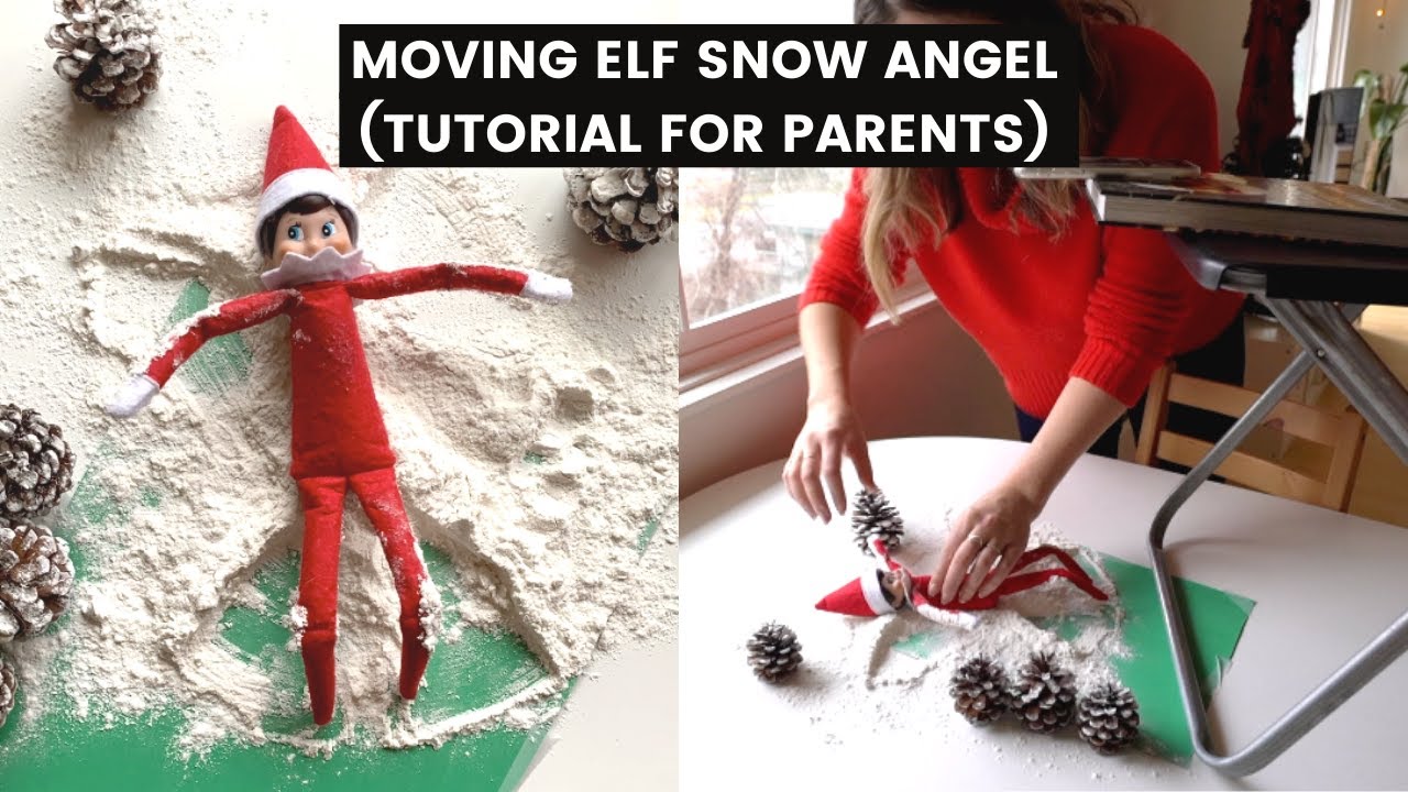 Elf on the Shelf Ideas 2020 (Funny Moving Elf Snow Angel Tutorial ...