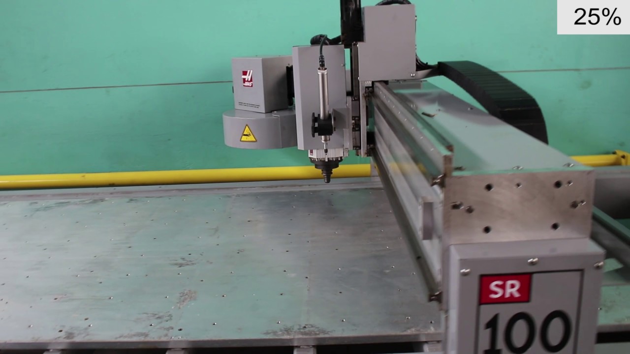 Haas SR-100 3-Axis CNC Sheet Router - YouTube