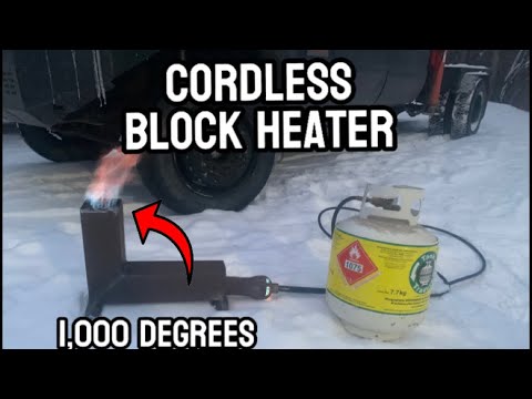 DIY engine block heater - YouTube