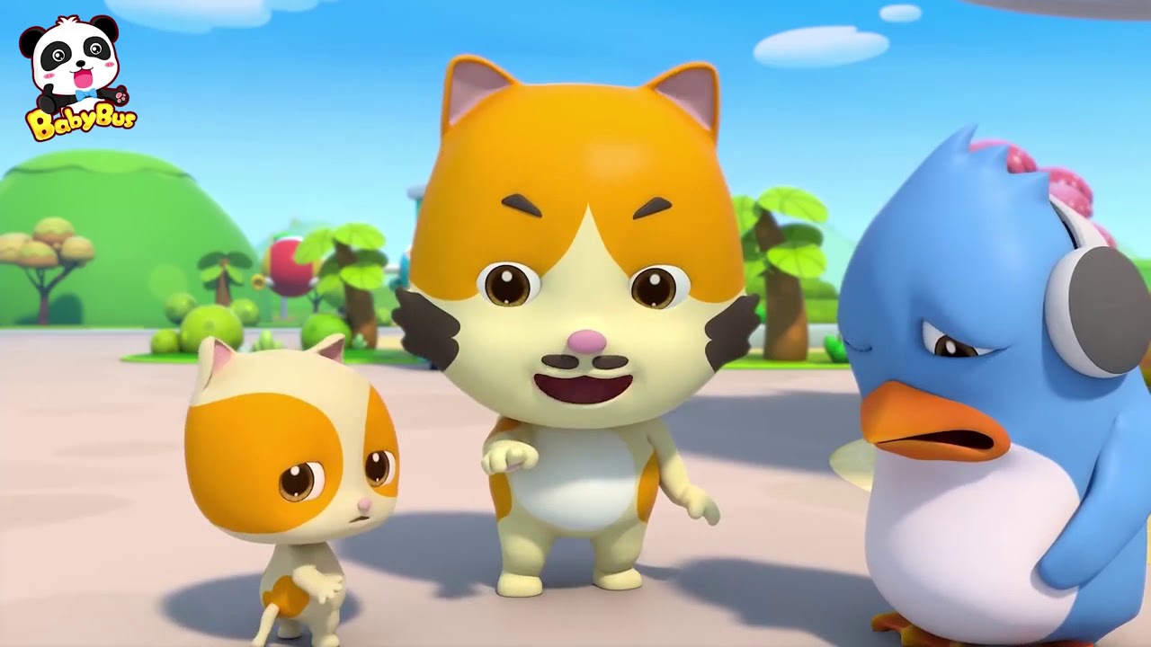 Baby bus balapan sepeda timi dan mimi - YouTube