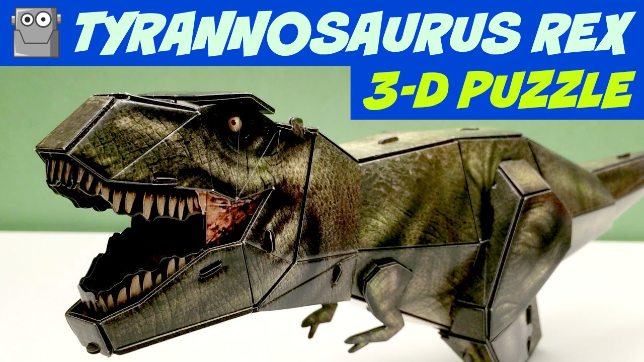 TYRANNOSAURUS REX AGE OF DINOS 3-D Puzzle - YouTube