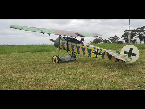 Fokker D8 1/4 scale build, Balsa USA kit - YouTube
