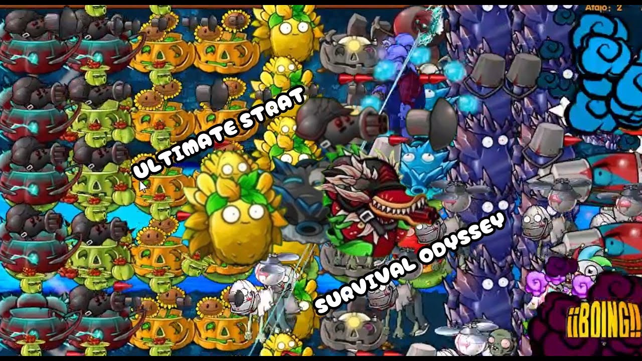 Plants vs Zombies Fusion - Survival Odyssey Ultimate Strat Max Level ...